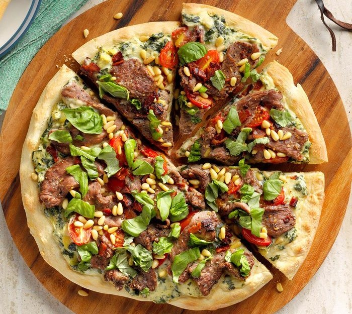 Steak Pizza recipe from Russia